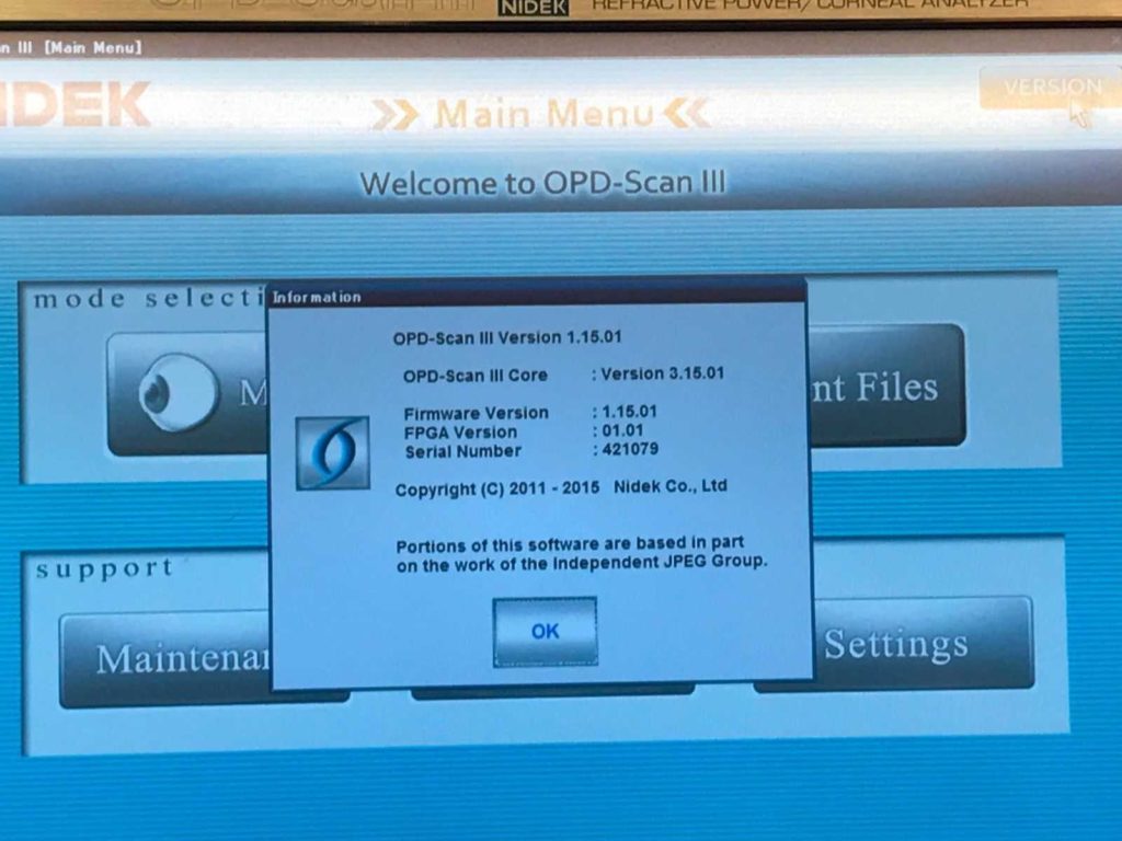 Nidek Marco OPD Scan III Corneal Topographer - ophthalmicmart